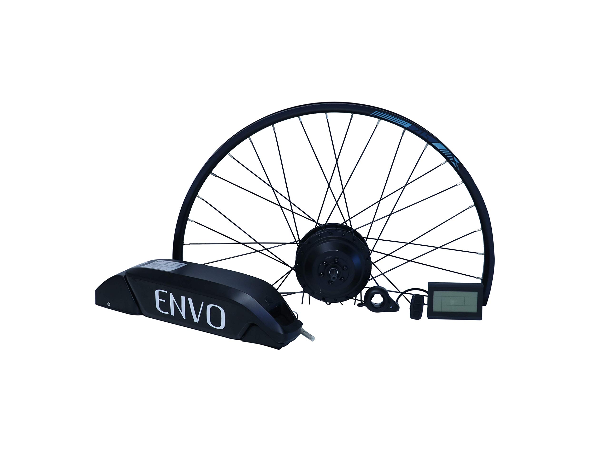 Ebike KIT 500/800W Electric Bicycle E Bike Complete Conversion Kit Front Hub Motor, Battery Li-Ion 40km/h LCD 26/27.5/28/29/700C Rim Sizes (Bike not Included) (26 in)