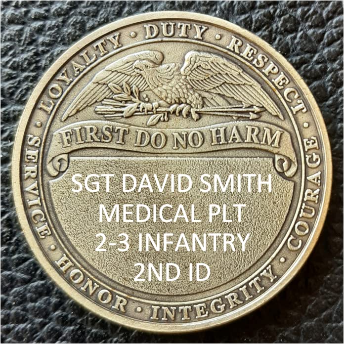 Junk and Disorderly, AZ Challenge Coin/Poker Card Guard: U.S. Army Combat Medic (Engraving Available)