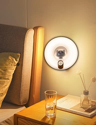 Searon Rechargeable Motion Sensor Night Light Kids, Under Cupboard Lights, Dimmable Cabinet Lights for Stairs Wardrobe Closet Bedroom Hallway Drawer Shed Toilet Garage