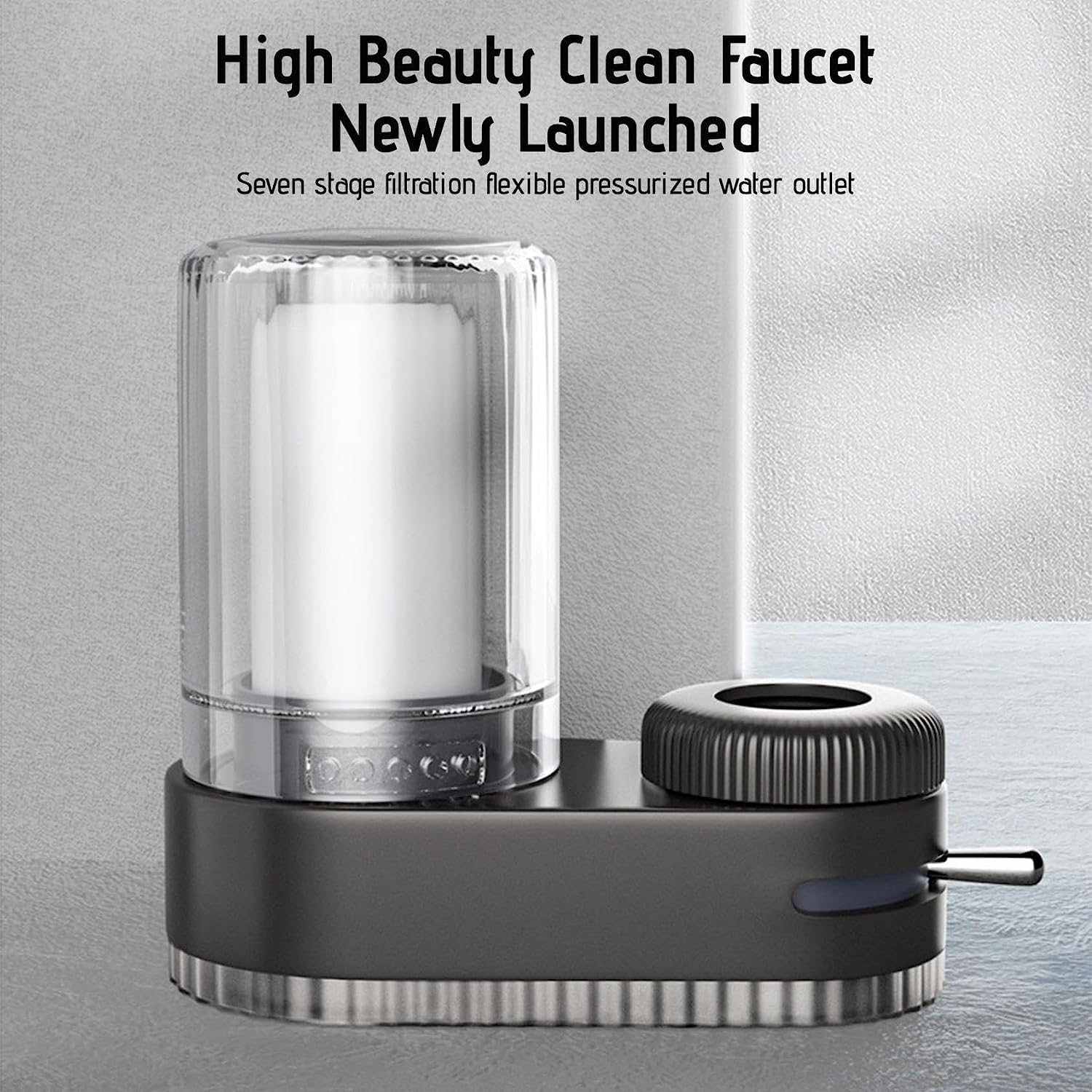 Faucet Water Filter - Home Water Filter System, Sink Drip Water Filter, Stainless Steel Faucet Water Filter - Tap Water Filter, Multi-Layer Re-Filtration