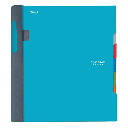 Five Star Advance Spiral Notebook, 5 Subject, College Ruled Paper, 200 Sheets, 11" x 8-1/2, Color Selected For You (06326)