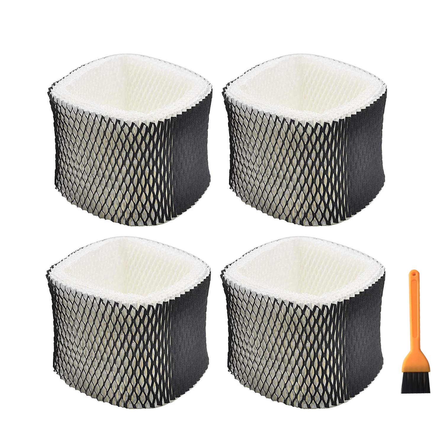 EZ SPARES Replacement for Humidifier Filter A for Holmes HWF62,Holmes Models HM1701, HM1761, HM1300 & HM1100, Compare to Part # HWF62, HWF62D(Activated Carbon Surface)(4pcs)