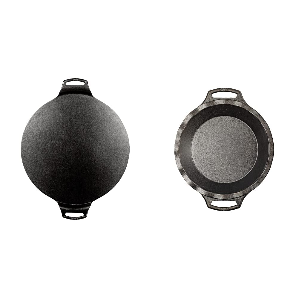 Lodge Cast Iron Pizza Pan, 15 inch and Pie Pan 9 Inch