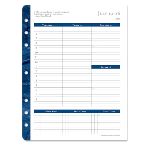 FranklinCovey - July 2023 Monticello Weekly Ring-Bound Planner (Monarch, Jul 2023 - Jun 2024)