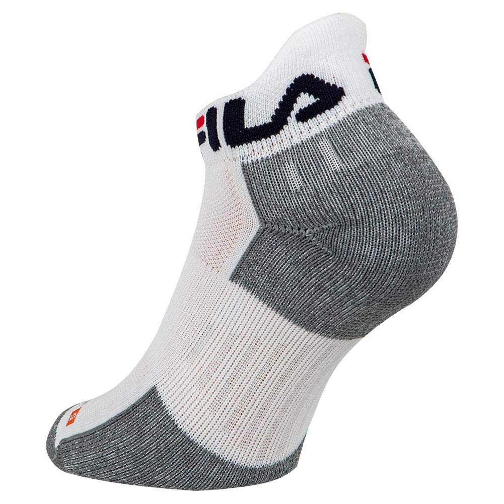 Fila Unisex 3-Pack Super Performance Drymax Low Cut with Tab Socks (Tennis White, Medium)