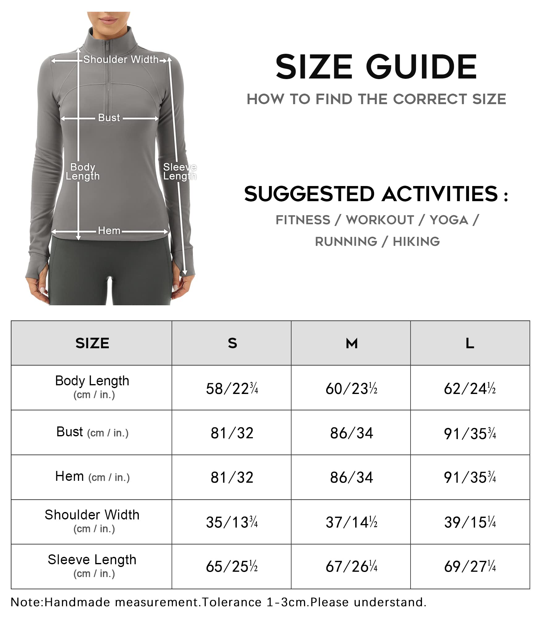 icyzone Fleece Lined Half Zip Pullover for Women with Thumb Holes, Athletic Workout Warm Jackets, Fitted Long Sleeve Yoga Crop Tops (Cacao, L)