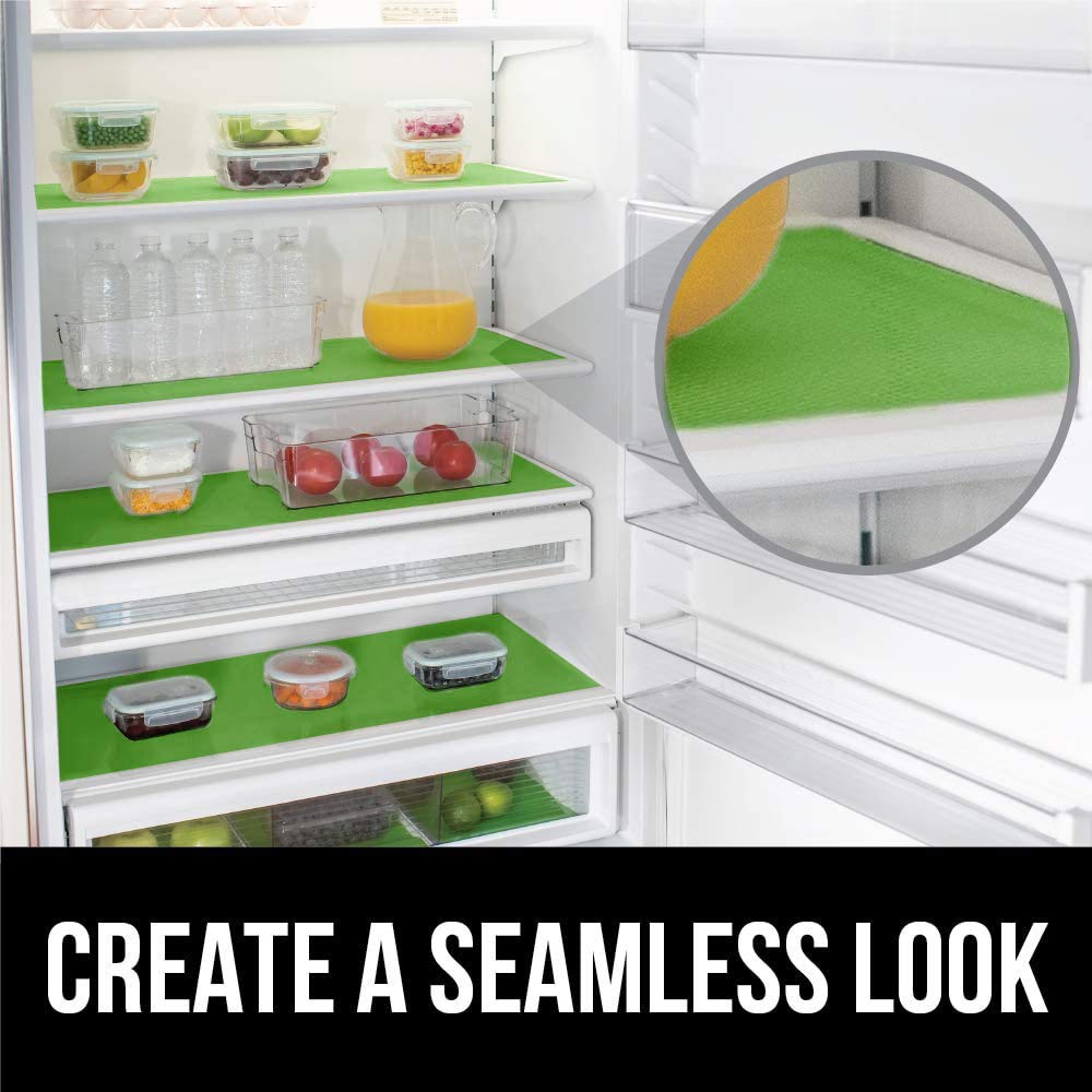Gorilla Grip Refrigerator Shelf Liner, Large Waterproof Roll, Non Adhesive, Trim to Fit, Easy Clean, 60 Inch x 13 Inches,Durable Kitchen Fridge Mat Pad for Fruit and Vegetable Drawers, Fridges