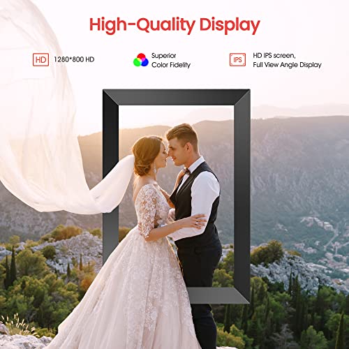 Frameo 10.1 Inch WiFi Digital Picture Frame, 1280x800 HD IPS Touch Screen Photo Frame Electronic, 32GB Memory, Auto-Rotate, Wall Mountable, Share Photos/Videos via Frameo App from Anywhere 3 Pack