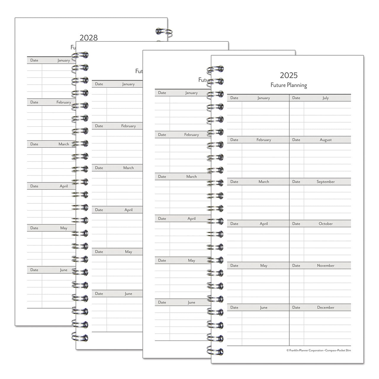 FranklinCovey - Compass Weekly Wire-Bound Planner (Pocket Slim, Jan 2024 - Dec 2024)