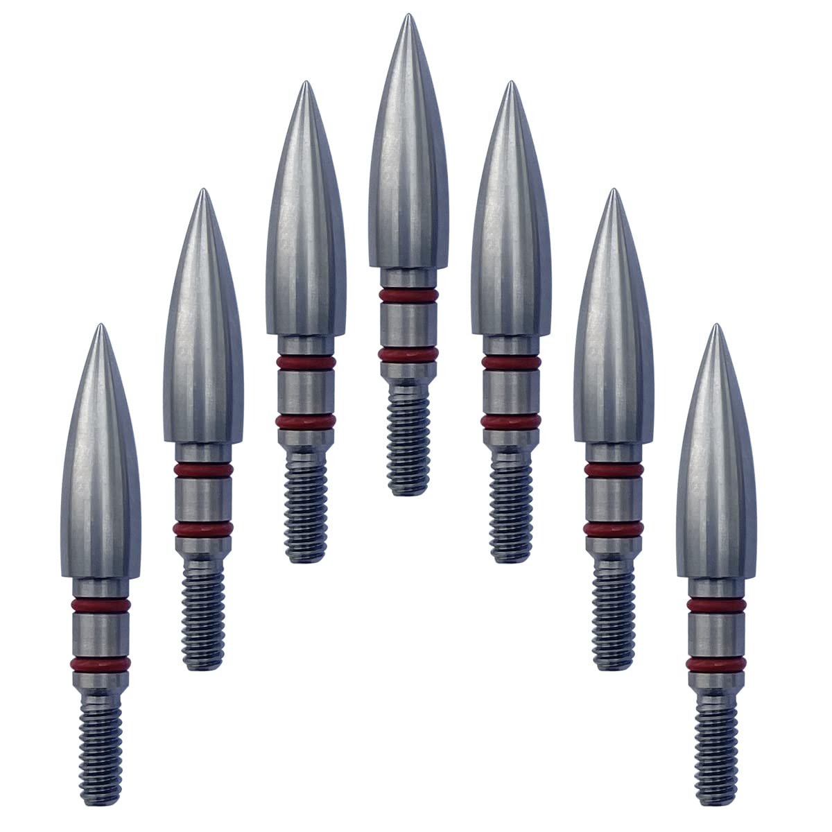 Field Points arrowheads 100/125/150/200 Grains Archery Stainless Steel Screw in Tips and Broadheads (1 Dozen 12 PCS)(9/32″100 Grains)