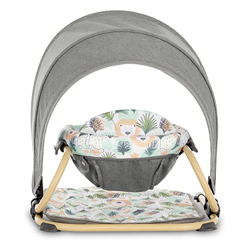 Dream On Me Snug N' Play Floor Seat and Canopy, Lion Head