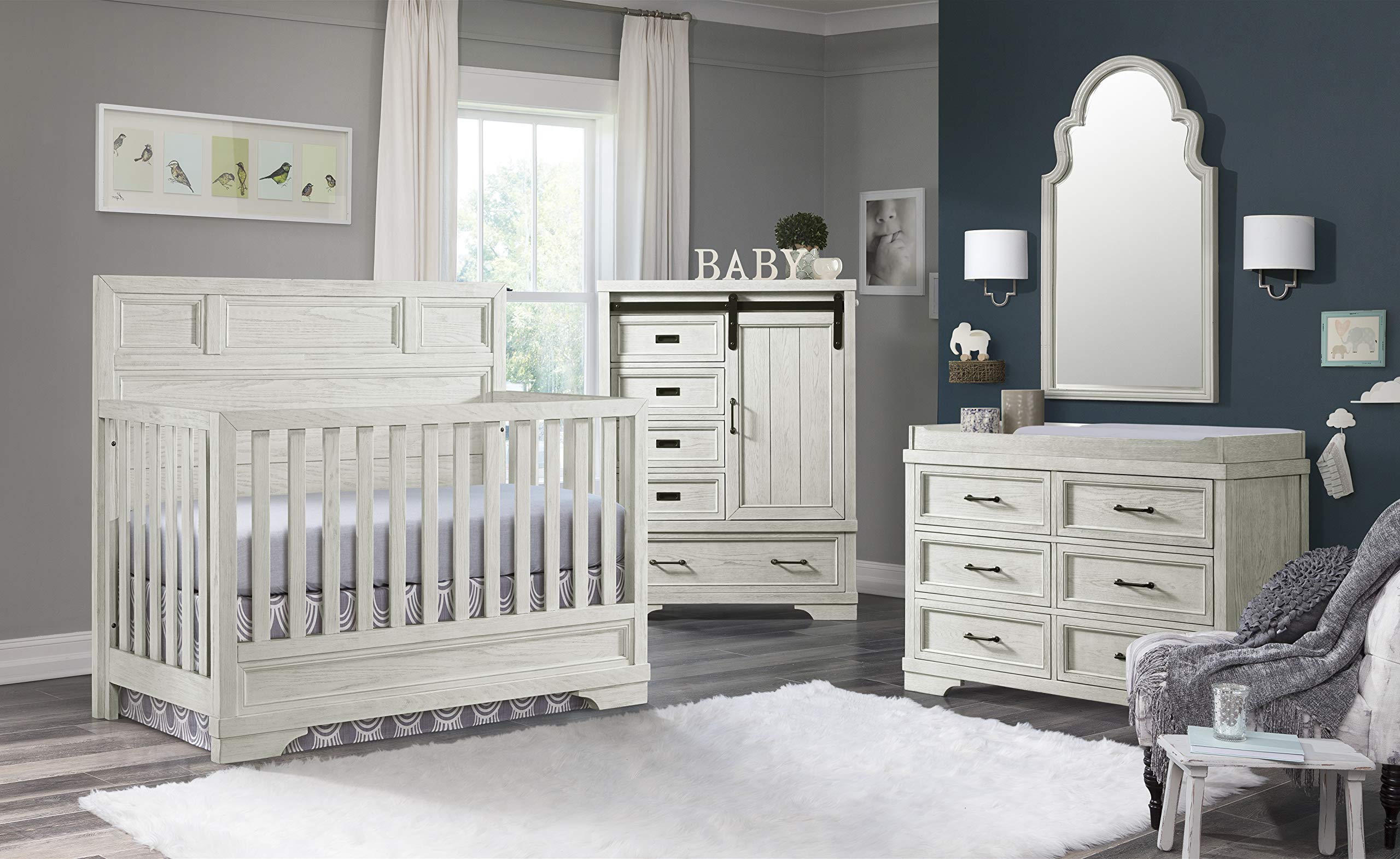 Westwood Design Foundry Full Bed Rail Kit,White Dove