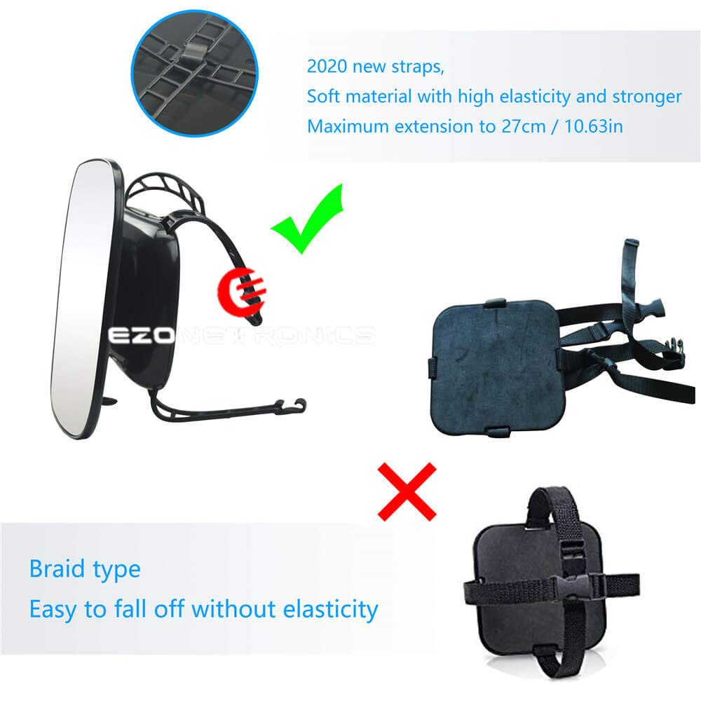 Ezonetronics Baby Car Mirror Rear Facing Seat All-in-one Easy Fit Backseat