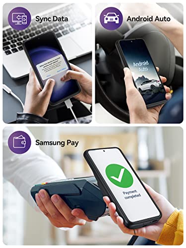 NEWDERY Galaxy S23 Plus Battery Case 10000mAh, Qi Wireless Charging, Fast Charging, Sync Data Supported, Powerful Portable Rechargeable Charger Case for Samsung S23+ 5G 6.6"(2023 Release) Black