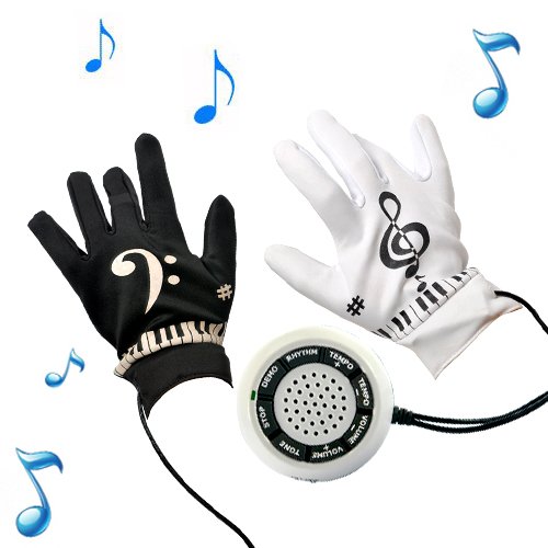 Electric Piano Gloves - Let's Play Piano On Desk - Playable Interactive Piano Music Gloves