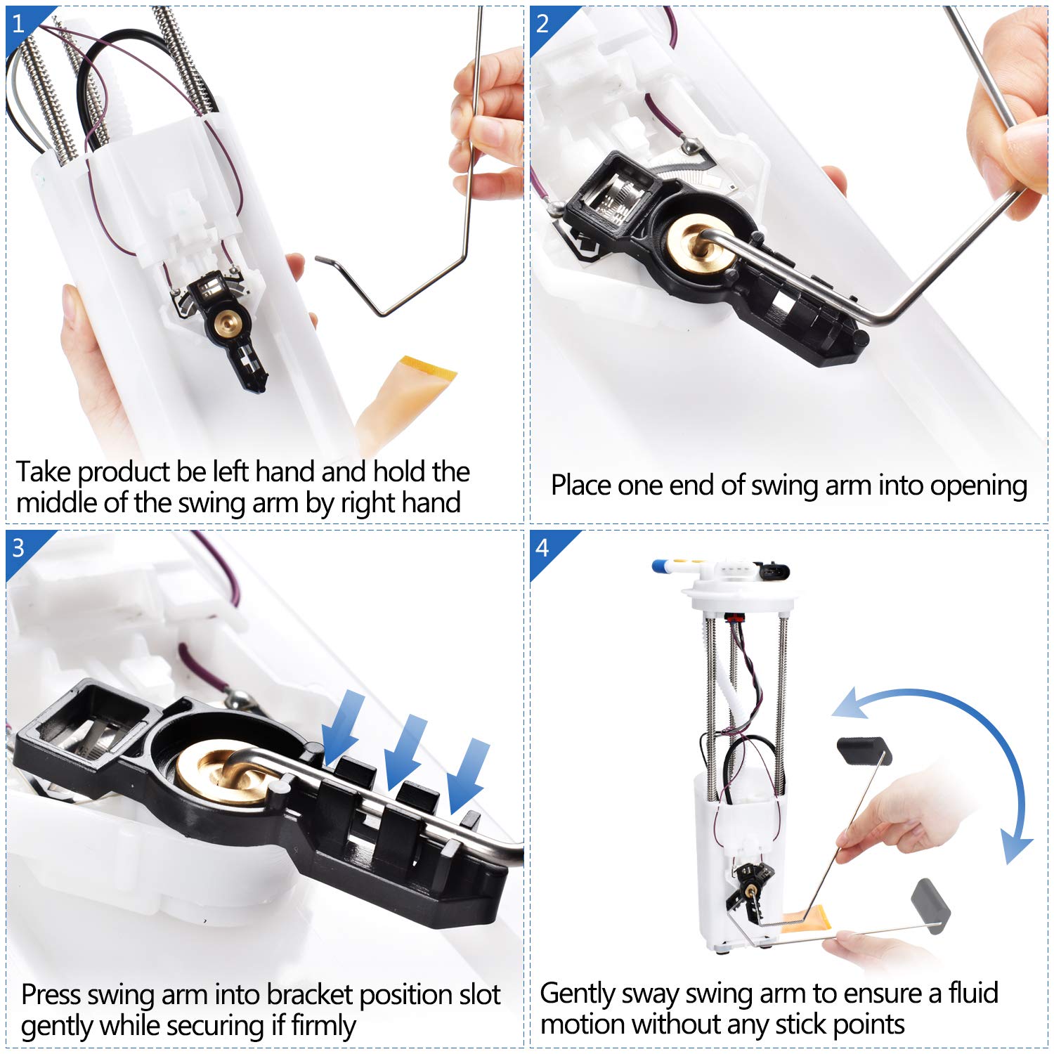 FAERSI Fuel Pump Assembly Replace# E8743M Replacement for 2005 2006 2007 2008 2009 2010 2011 2012 Frontier & Pathfinder & Xterra 2009-2011 Suzuki Equator 4.0L 2.5L