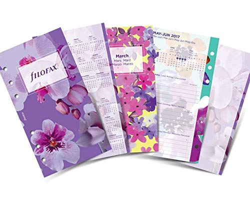 Filofax Personal Floral Illustrated 2020 Diary Refill Pack