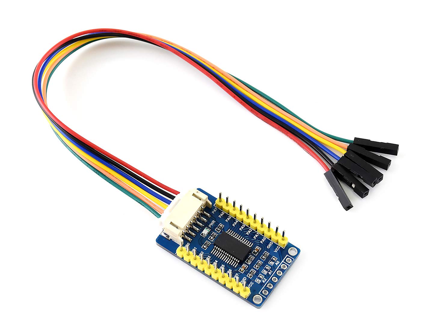 Waveshare MCP23017 IO Expansion Board Compatible with Both 3.3V and 5V Levels I2C Interface Expands 16 I/O Pins