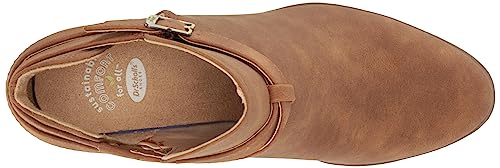 Dr. Scholl's Shoes Women's Literally Ankle Bootie Honey Brown Smooth 10 M