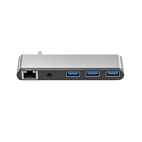 KIHENG USB Hub 3.0, USB C Adapter and 5-in-2 Docking Station , USB C Hub only Apply for MacBook Pro 2021