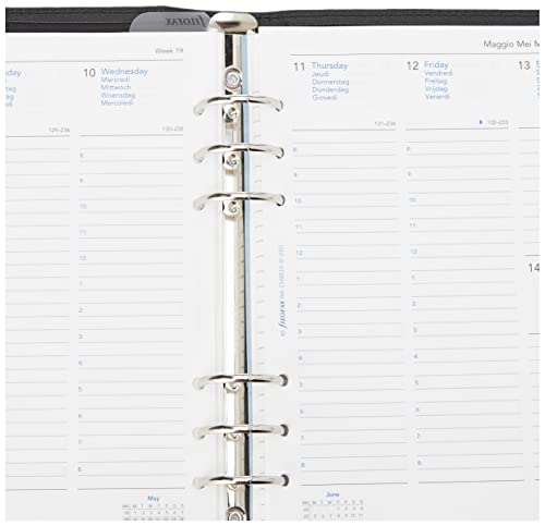 Filofax A5 Saffiano Organiser Black