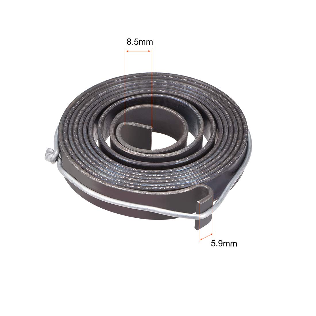 uxcell Drill Press Spring Drill Press Quill Feed Return Coil Spring Assembly Spring Steel Chemical Blackening Finish 1540mm Expand Long 58 X 10 X 1.6mm