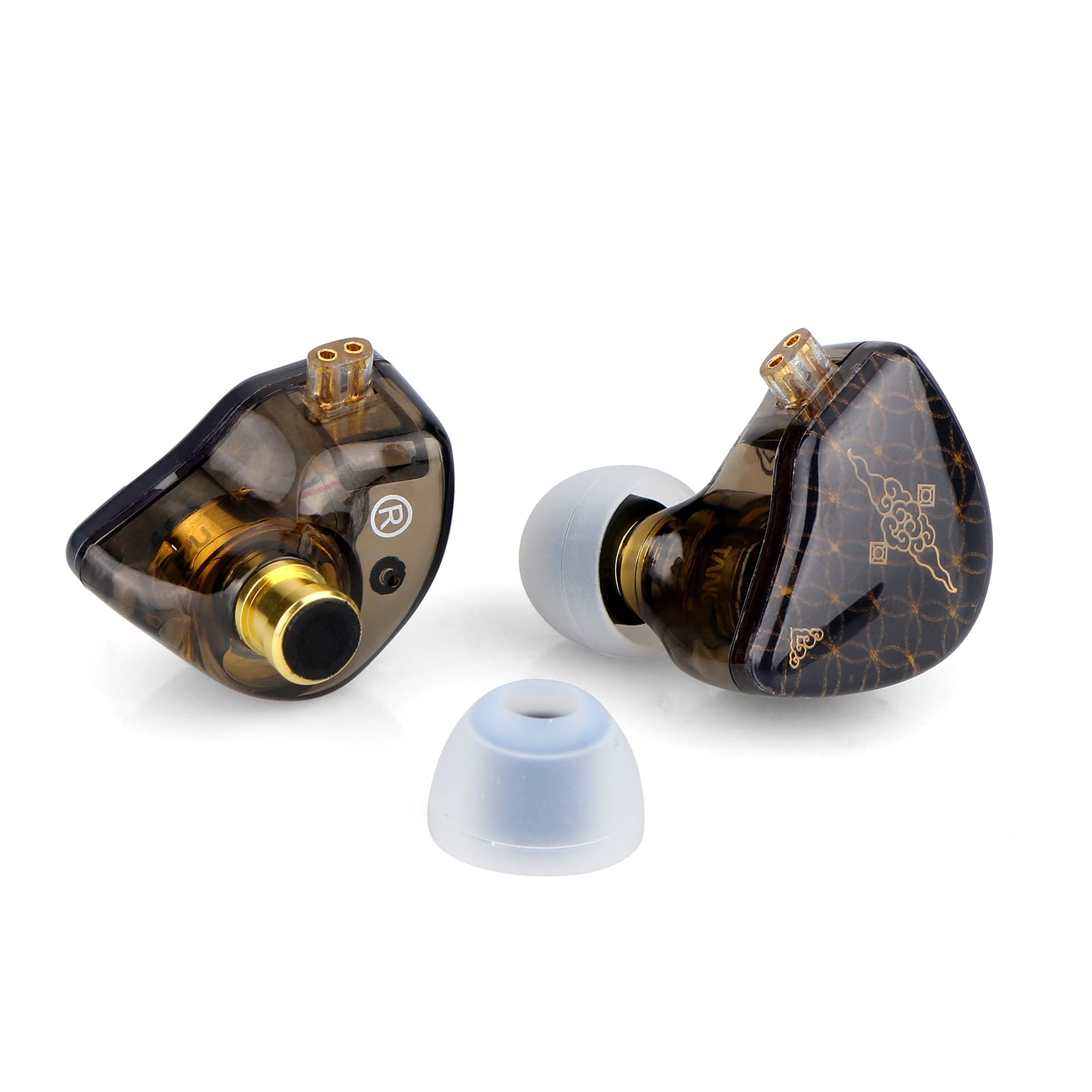 Linsoul TANGZU Wan’er S.G HiFi 10mm Dynamic Driver PET Diaphragm in-Ear Earphone with Ergonomic Shape, Detachable 2Pin OFC Braided Cable for Audiophile Musician DJ Stage (Black, Wan’er S.G)