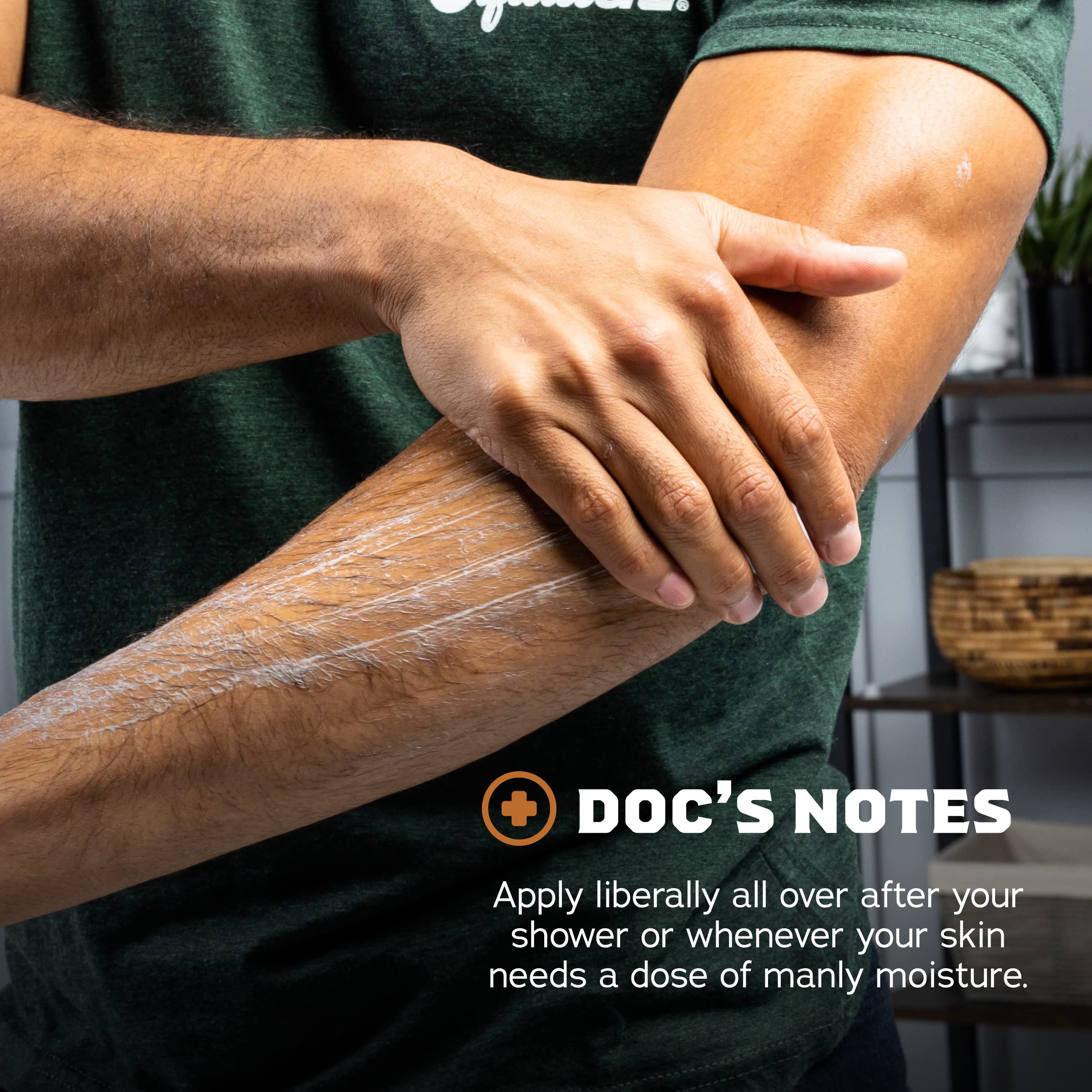 Dr. Squatch Natural Men's Lotion - Non-Greasy, 24-Hour Moisturization, Shea Butter & Coconut Oil, Pine Tar & Fresh Aloe (2 Pack)