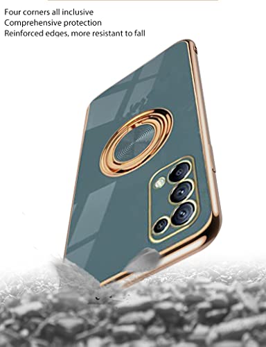 Shockproof Phone Case for Oppo Reno 6 Pro Plus 5g Pink, Oppo Reno 6 Pro Plus Case Holder, Phone Oppo Reno 6 Pro Cases (Snapdragon) Silicone TPU (Oppo Reno 6 Pro Plus 5g, Blue)