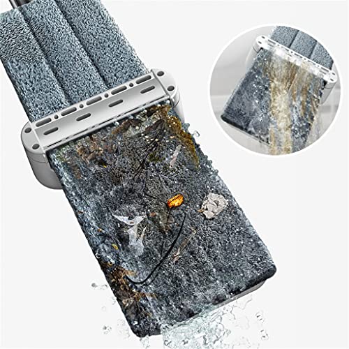 YLYAJY Mop for Wash Floor Mop Cleaner Cleaning Flat Spin Mop Bucket Floor House Cleaning Easy Home Cleaning 360°Rotation with