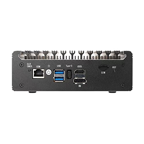 HUNSN Micro Firewall Appliance, Mini PC, OPNsense, VPN, Router PC, Intel Celeron N4505, RS41, AES-NI, 4 x 2.5GbE I226-V, Console, Type-C, HDMI, DP, SIM Slot, 4G RAM, 32G SSD