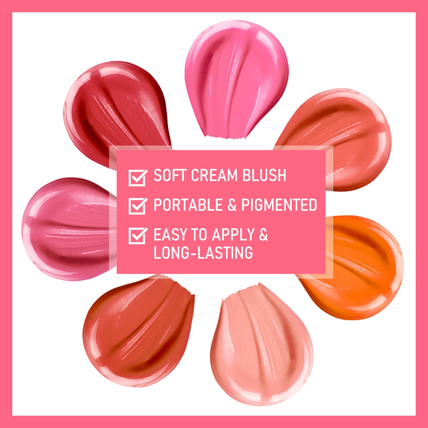 Liquid Blush, Cream Blush Makeup, Natural-Looking Matte Blush for Cheeks, Lightweight, Breathable Feel, Long-Wearing, Smudge Proof, Dewy Finish, Cruelty-free (006-Spark)