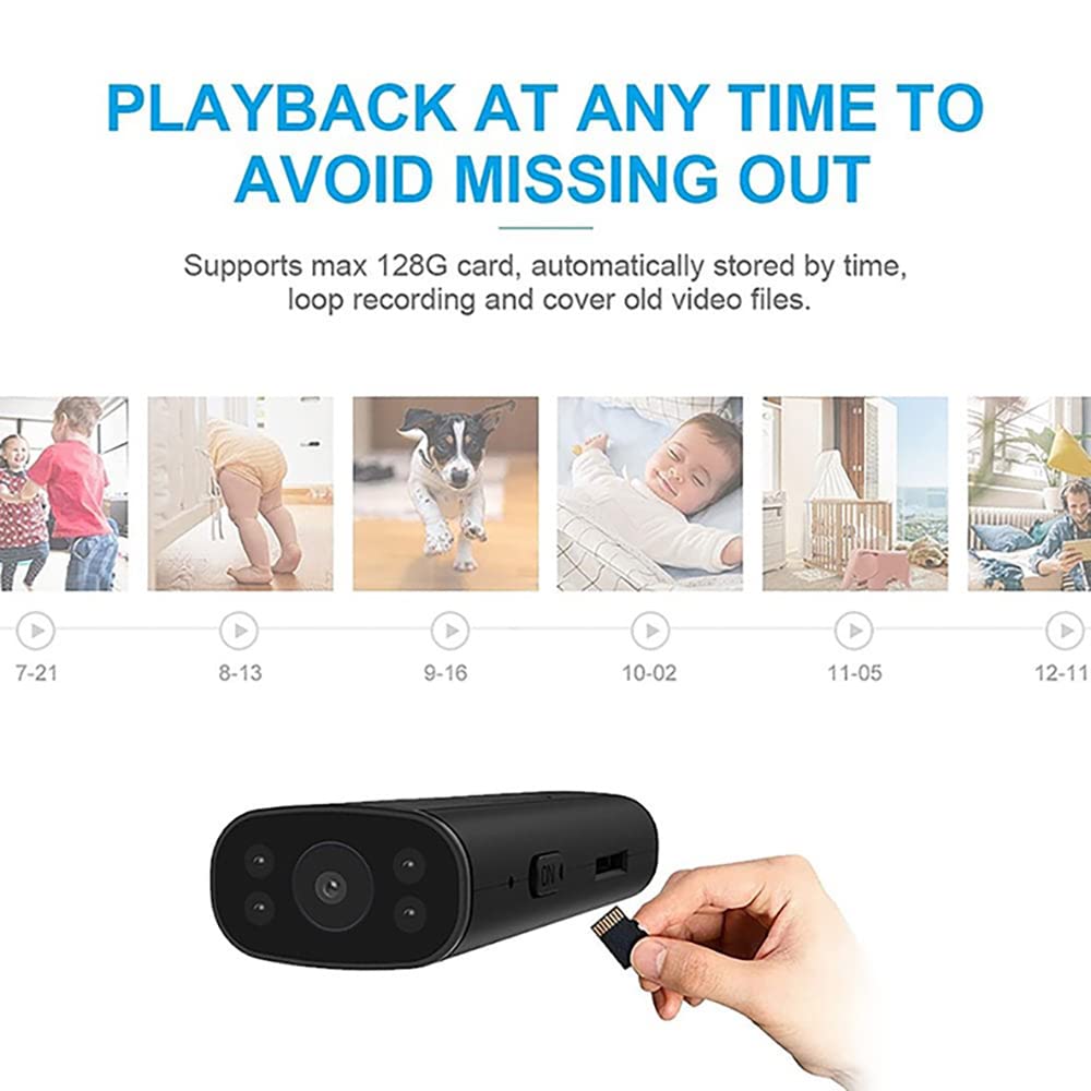 MUUNY 1080P Wireless WiFi Camera Security Camera Enhanced Night Vision, HD Wireless WiFi Camera Enhanced with 16g SD Storage for Home Security, App Cellphone Control Rechargeable Battery (Black)