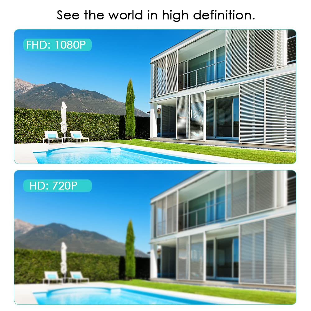 Eversecu 1080P 2.0MP Wireless Light Bulb PTZ Security Camera with E27 Connector, Motion Auto Tracking, Two Way Audio, Night Vision, Tuya Smart Life App WiFi IP PTZ CCTV Camera (2 Pack)