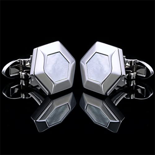 Jewelry Shirts Men's Cufflinks Cuff Nails Wedding Groom Button Shells Guest Clothing Accessories (Color : A, Size : 20 * 17mm) (A 20 * 17mm)