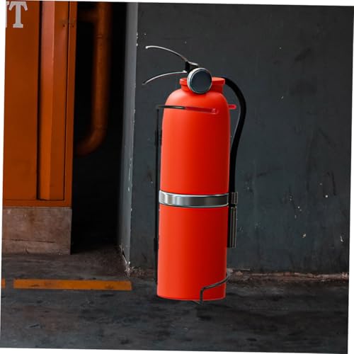 NESTINGHO 4pcs Fire Extinguisher Hanger Fire Extinguisher Hook for Vehicle Fire Extinguisher Wall Bracket Dry Extinguisher Hanger Chemical Extinguisher Bracket Extinguisher Hooks Steel Black