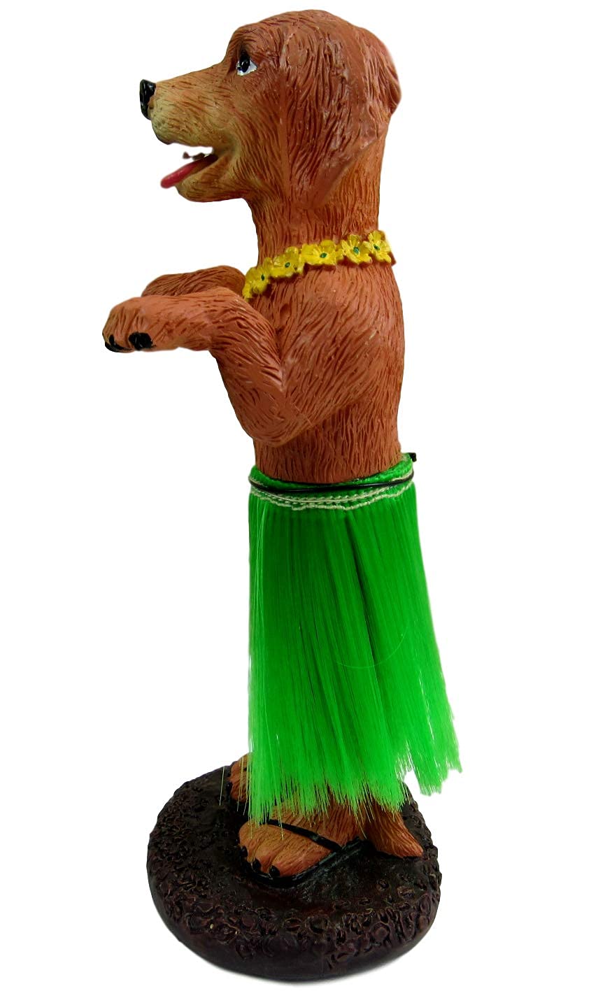 Franchise Figurine Company Hula Dog Dashboard Doll Car Accessories Bobblehead for Van Life and Beach Creations | German Shepherd | Golden Retriever | Labrador Retriever (Golden Retriever)