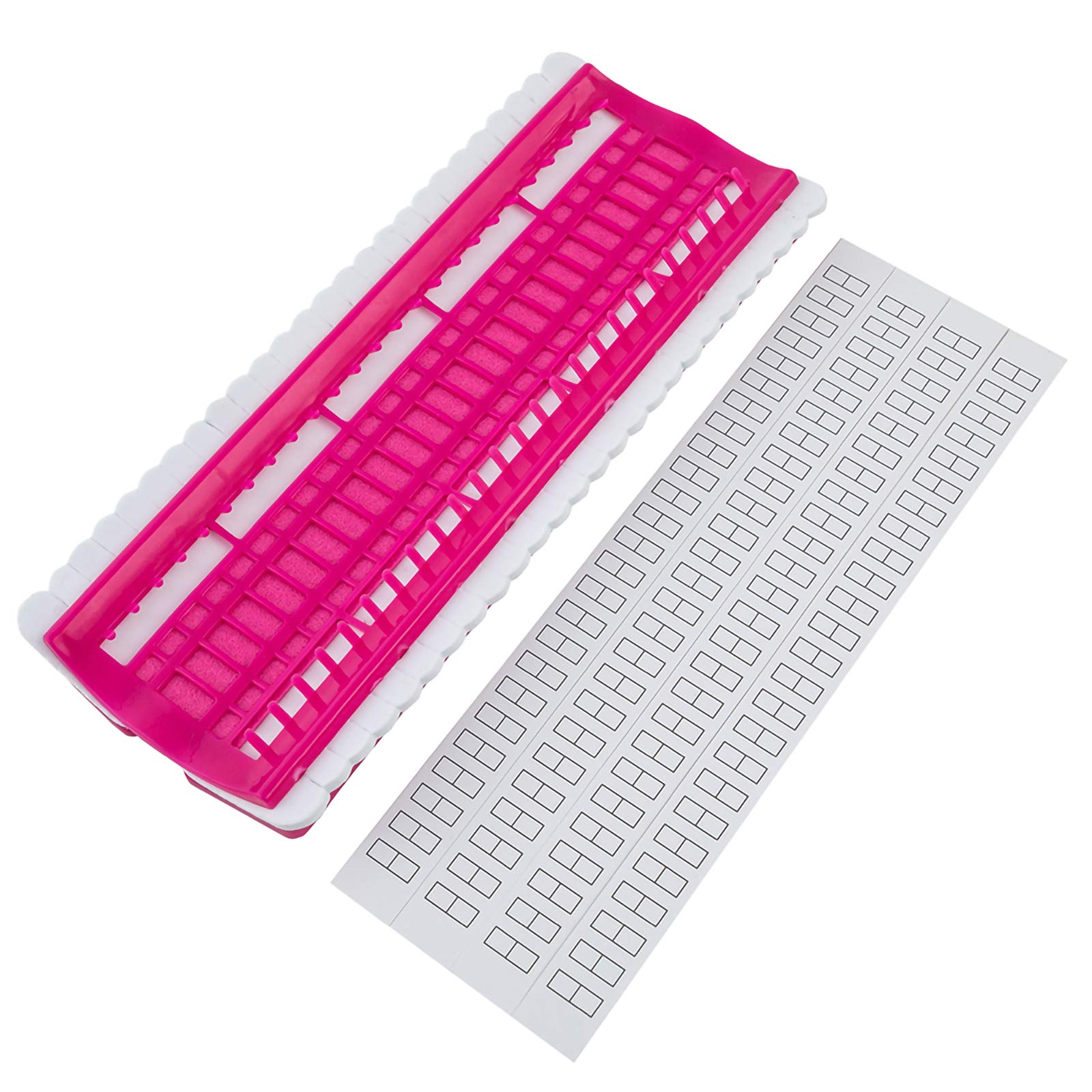 Yunnyp 50 Positions Embroidery Floss Organizer Shelf,Thread Organizers for Cross Stitch Embroidery Kit Tools Sewing Needle Holder Kit with 4Pcs Blank Replaceable Project Cards