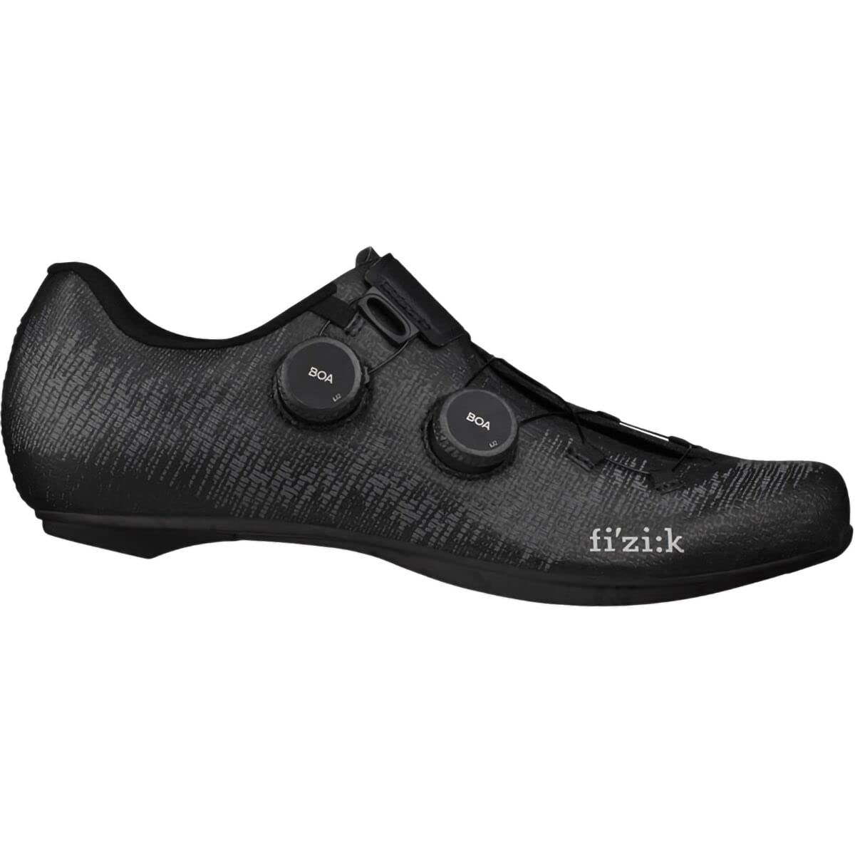 Fi'zi:K Vento Infinito Knit Carbon 2 Wide Cycling Shoe Black/Black, 36.0