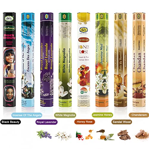 NOSTOSON Incense Sticks, 160 Satya Incense Sticks Gift Set for Smudging and Home Fragrance