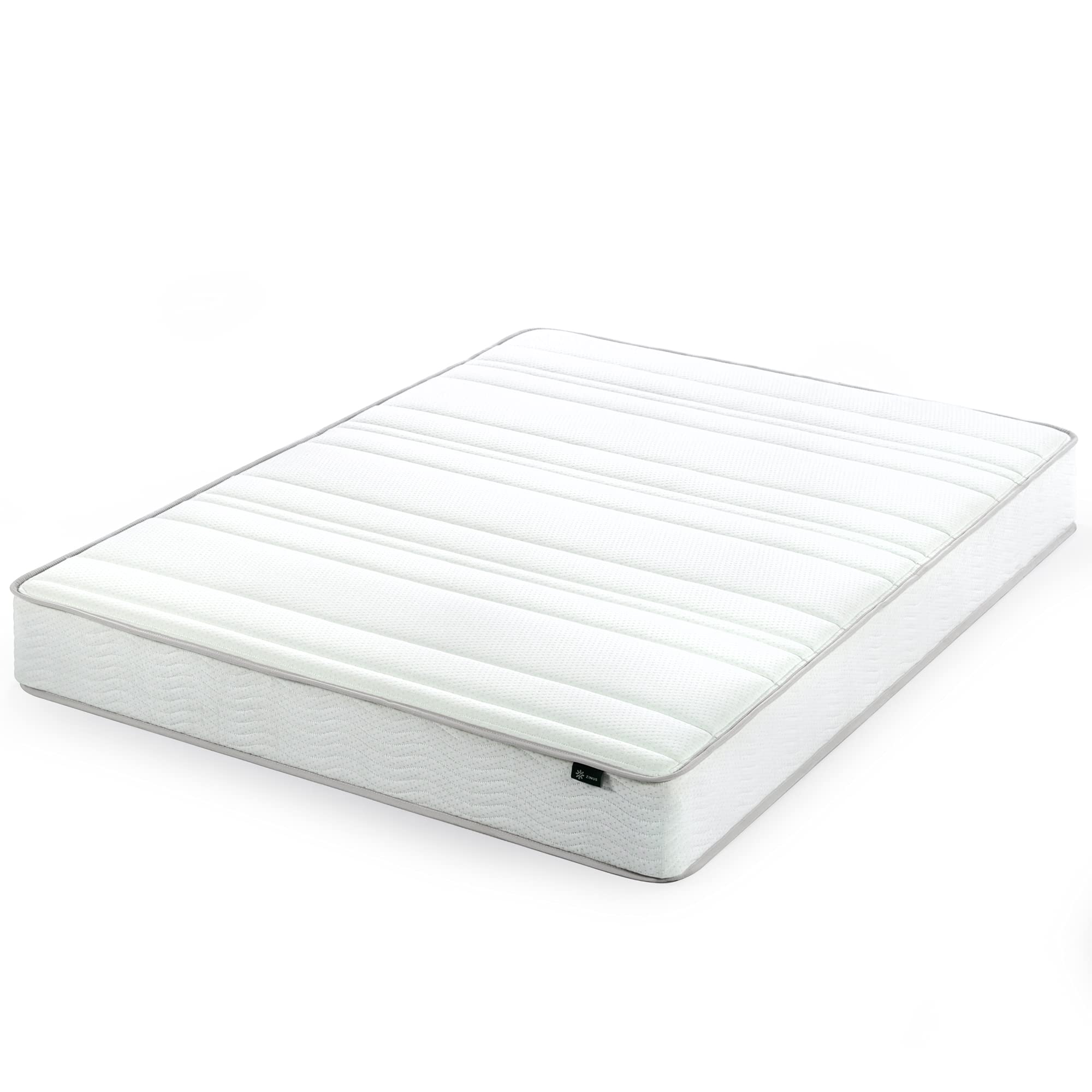 ZINUS 10 Inch Foam and Spring Mattress and SmartBase Metal Mattress Foundation Set / Bed and Mattress Set / No Box Spring Needed / Mattress in a Box, Full