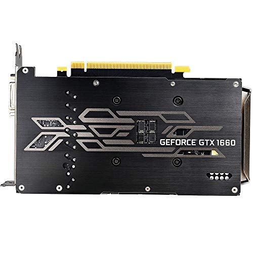 EVGA GeForce GTX 1660 SC ULTRA GAMING, 06G-P4-1067-KR, 6GB GDDR5, Dual Fan, Metal Backplate
