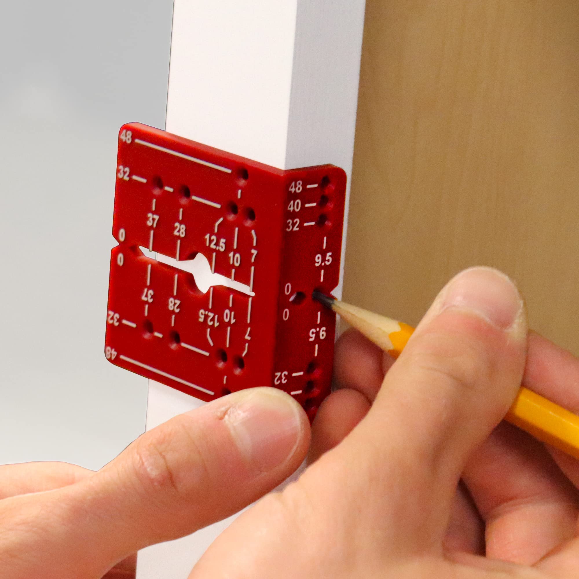 Milescraft 1342 Euro Hinge Jig β Concealed Hinge Jig, Drilling Guide, Drill Jig for Framed and Frameless Cabinets. Metal Drill Guide Produces Perfect Hinge Holes. 35 mm Forstner Bit Included
