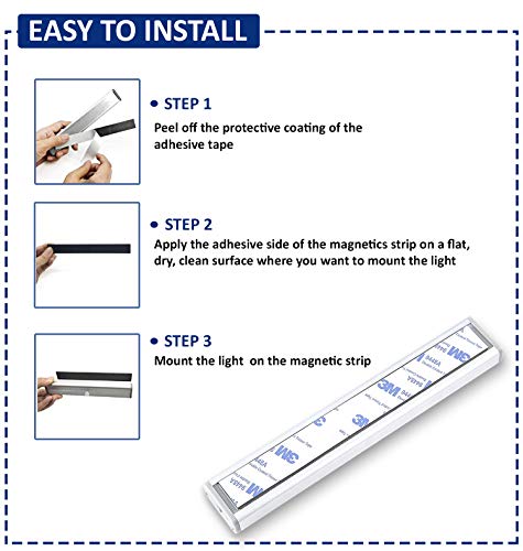 VYANLIGHT Motion Activated Light, Wireless LED Lights with 30 LEDs, Built-in Battery, and 4-Modes, Stick-On Anywhere Magnetic Night Light Bar for Closet Hallway Stairway, Dimmable LED, 1 Pack