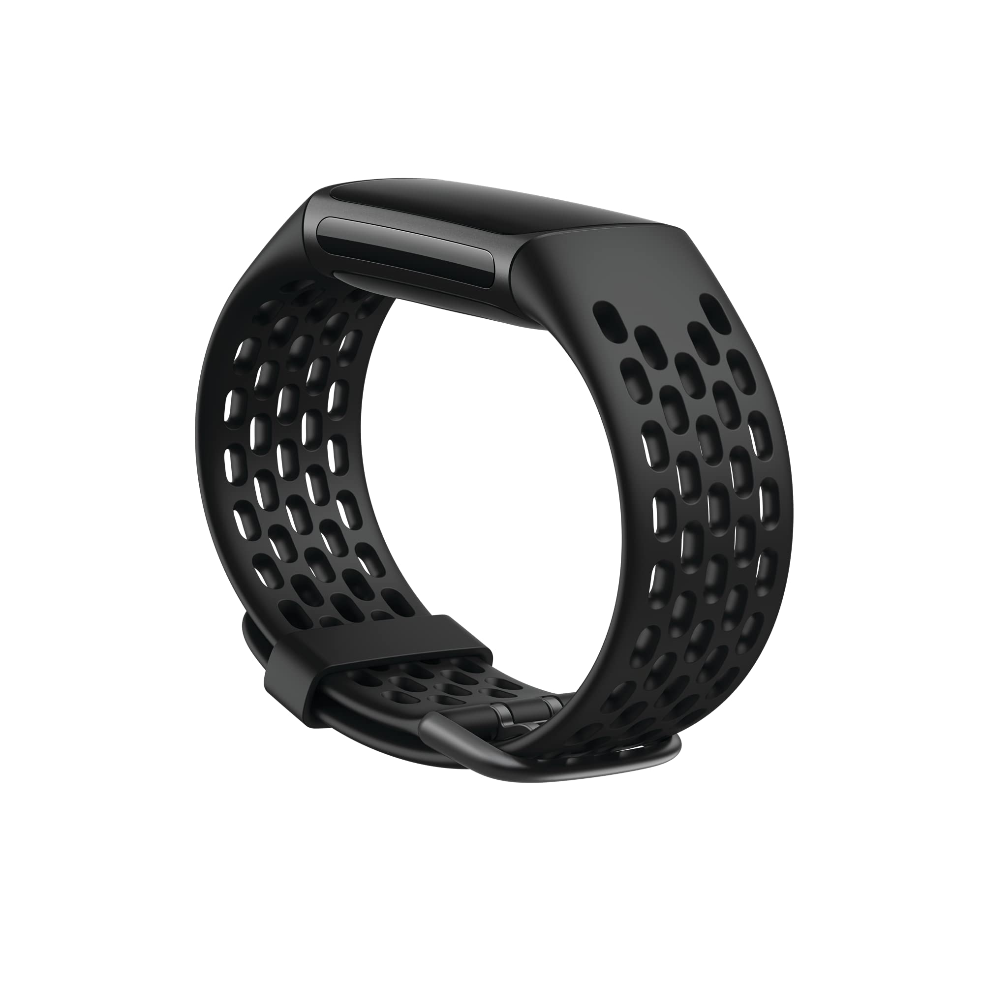 Fitbit Charge 5 Sport Accessory Band, Official Product, Black, Large