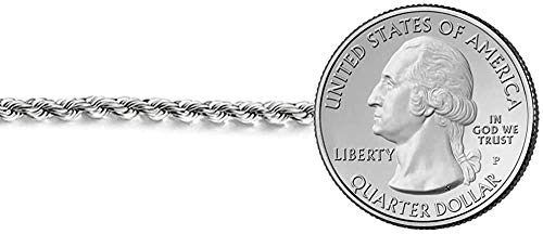 Savlano 925 Sterling Silver 4mm Solid Italian Rope Diamond Cut Twist Link Chain Necklace with Gift Box for Men & Women - Made in Italy