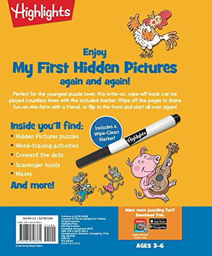 Write-On Wipe-Off My First Farm Hidden Pictures (Write-On Wipe-Off My First Activity Books)