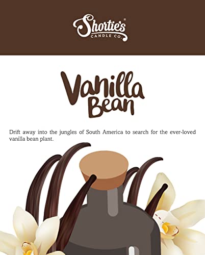 Vanilla Bean Highly Scented Natural 3 Wick Candle, Essential Fragrance Oils, 100% Soy, Phthalate & Paraben Free, Clean Burning, 14.5 Oz.