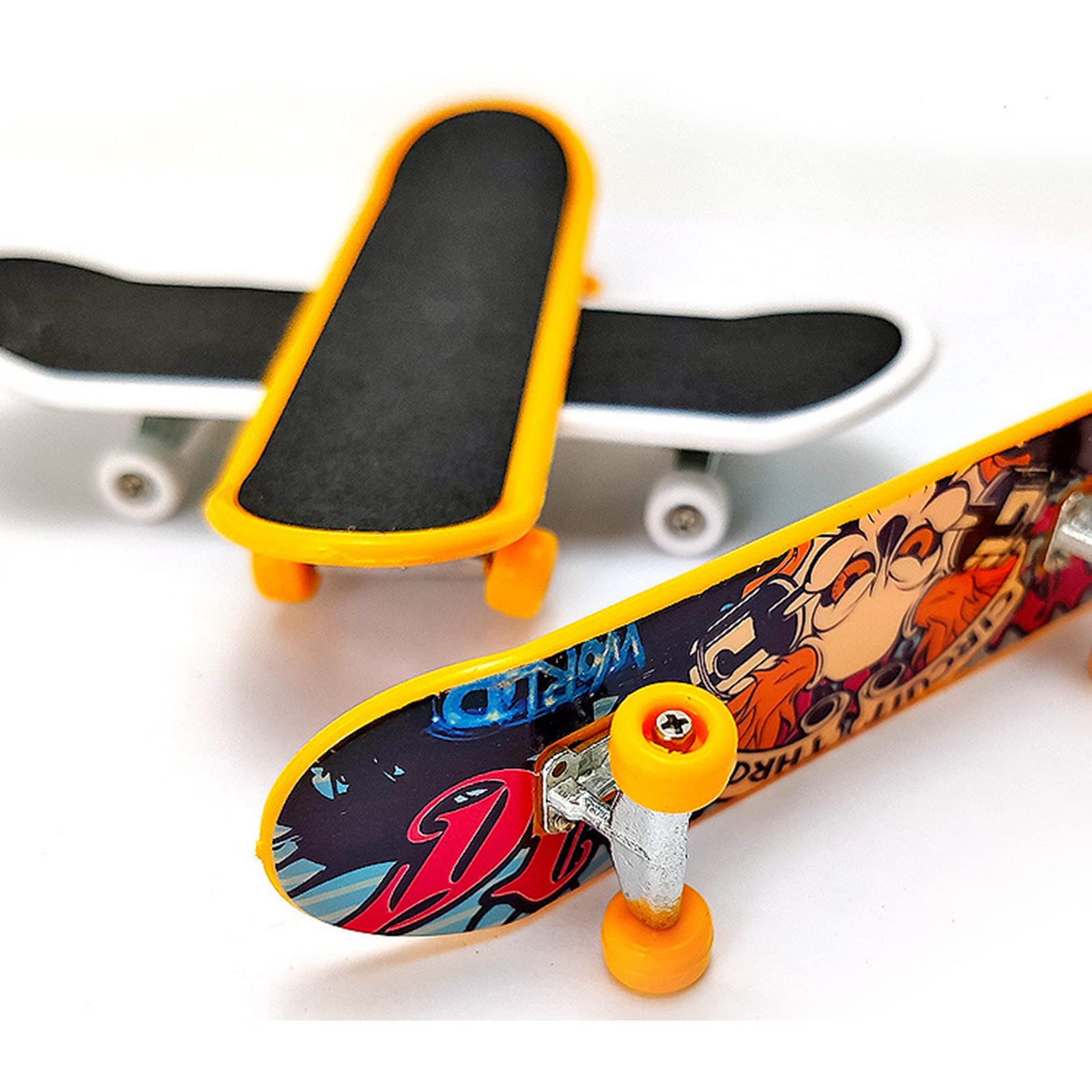 Finduat 10 Pcs Mini Fingerboards Finger Skateboard, Creative Fingertips Movement Party Favors Novelty for Party Supplies Props Decoration