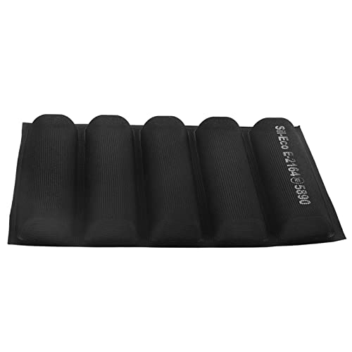 oceanside Silicone Oblong Shape Bread Molds Easy to Clean Baguette Pan French Bakeware Tray, Kitchen Baking Accessories